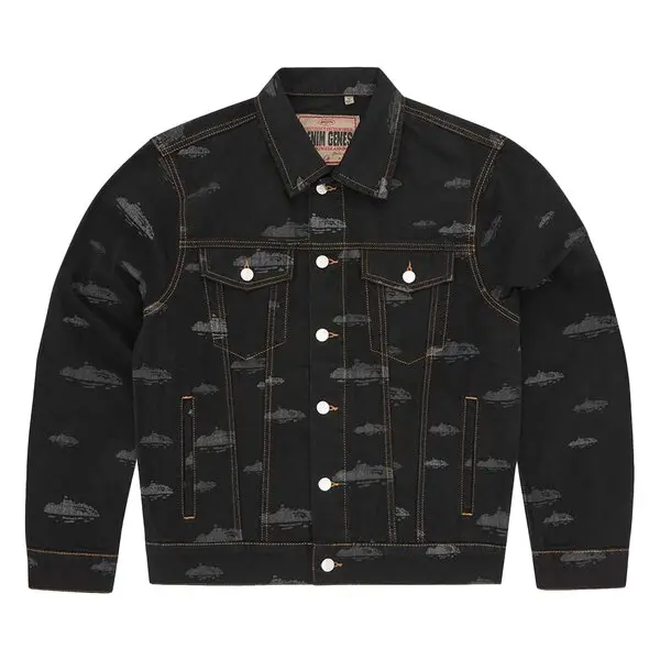 CORTEIZ Alcatraz Pattern Denim Jacket