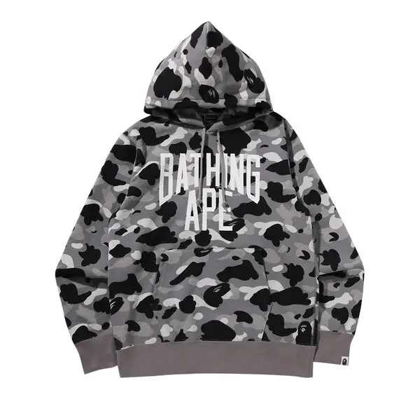 A BATHING APE 1st Camo Pullover Hoodie - Grey