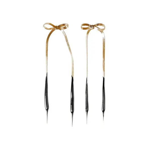 Ottolinger Laced Bow Earrings - Gold