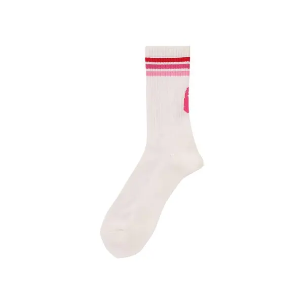 A BATHING APE Line Socks - Pink