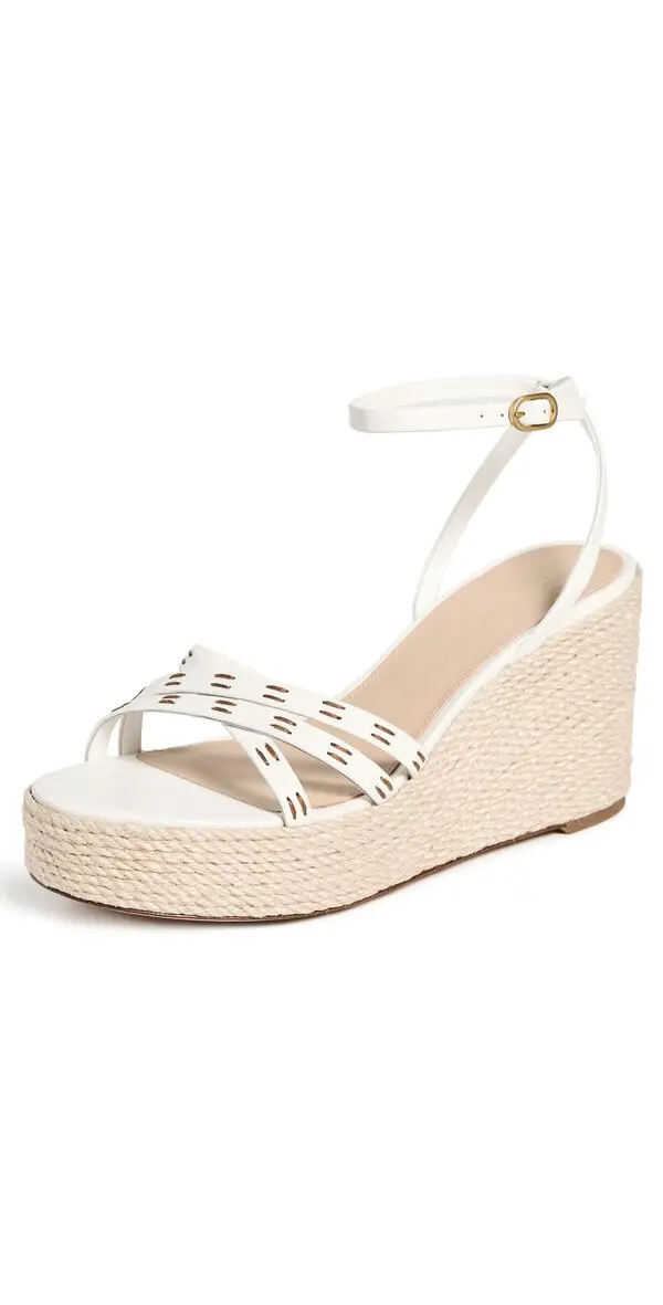 Veronica Beard Philene Espadrilles - Coconut