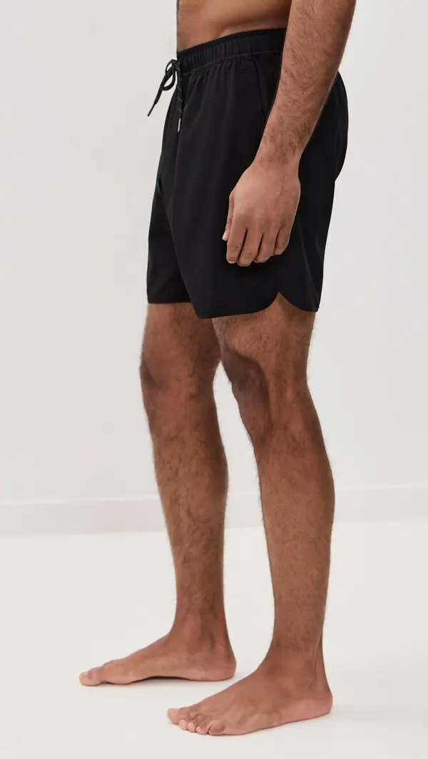 FAIR HARBOR The Anchor 6 Swim Trunks - Black