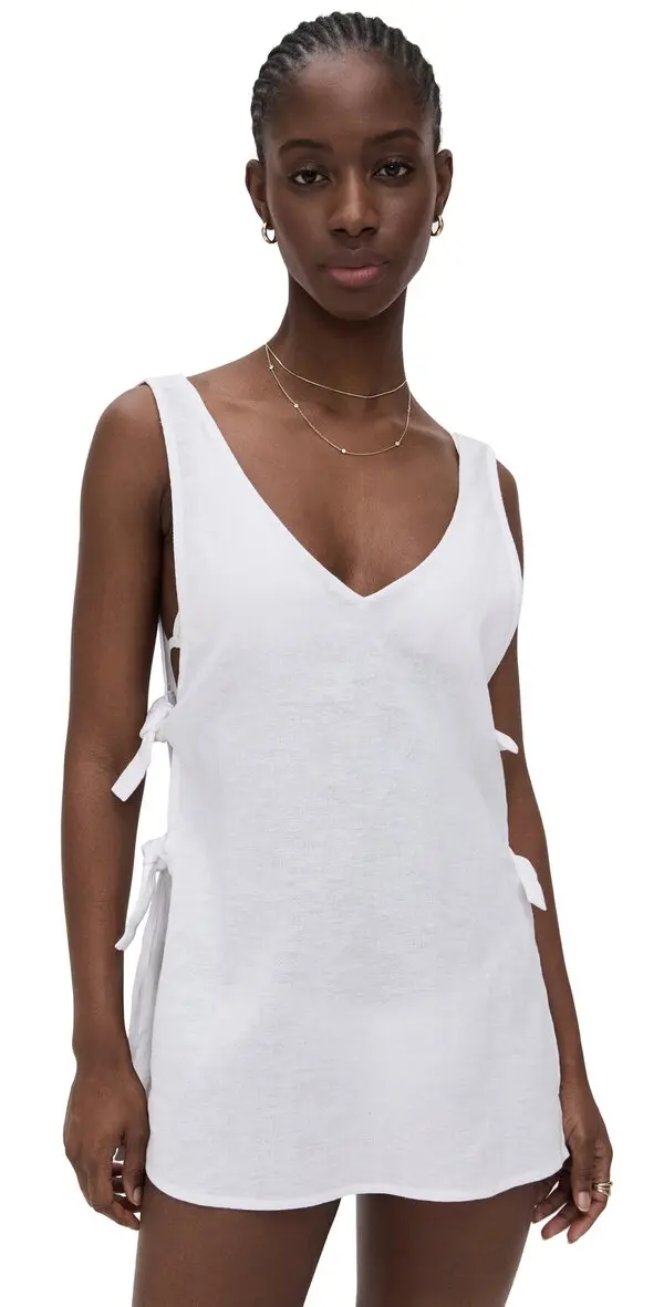VITAMIN A Riviera Mini Dress - White