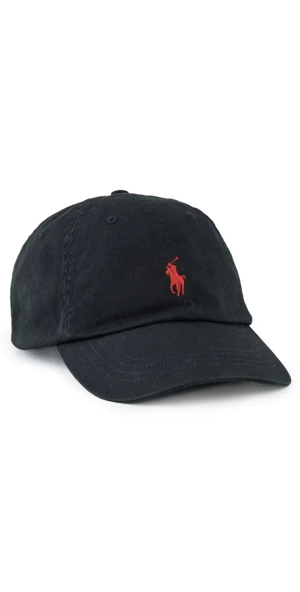 Polo Ralph Lauren Chino Sport Cap - Rl Black/rl2000 Red