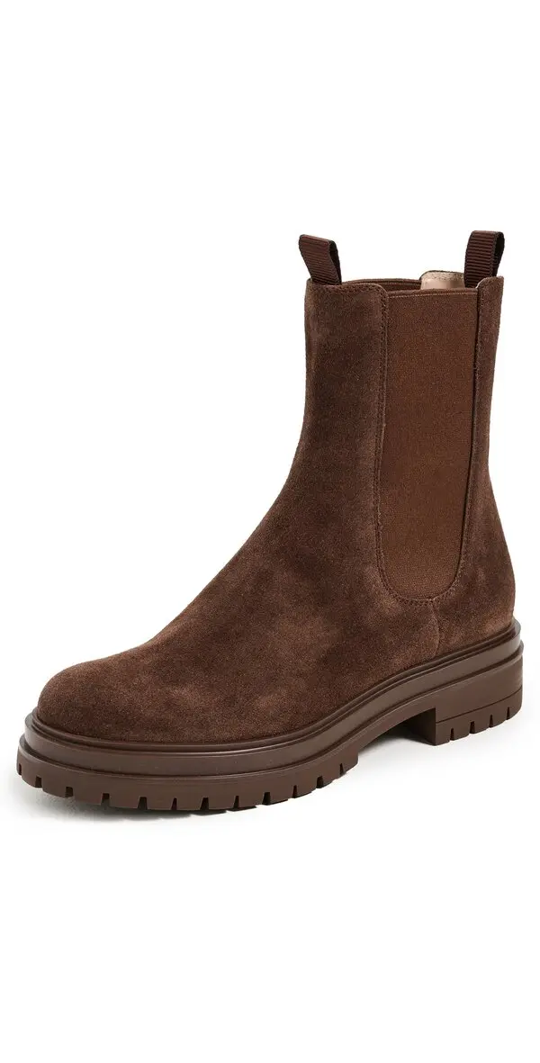 GIANVITO ROSSI Chester Suede Boots - Brown