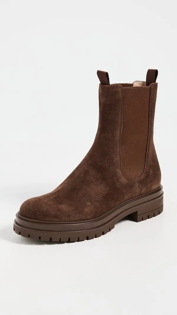 GIANVITO ROSSI Chester Suede Boots - Brown