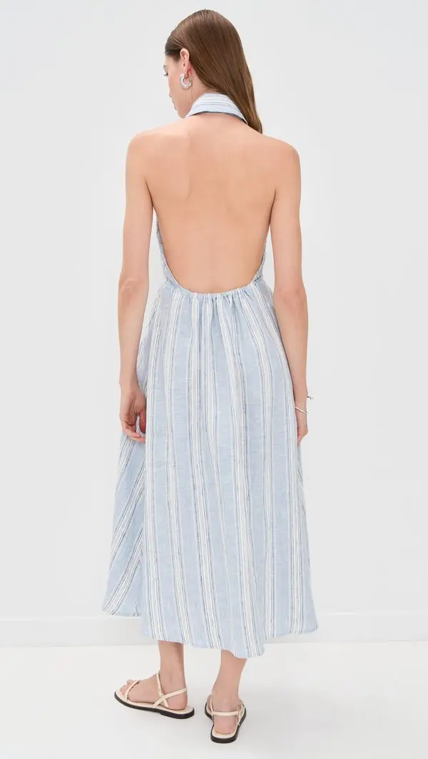 Tace Linen Midi Dress