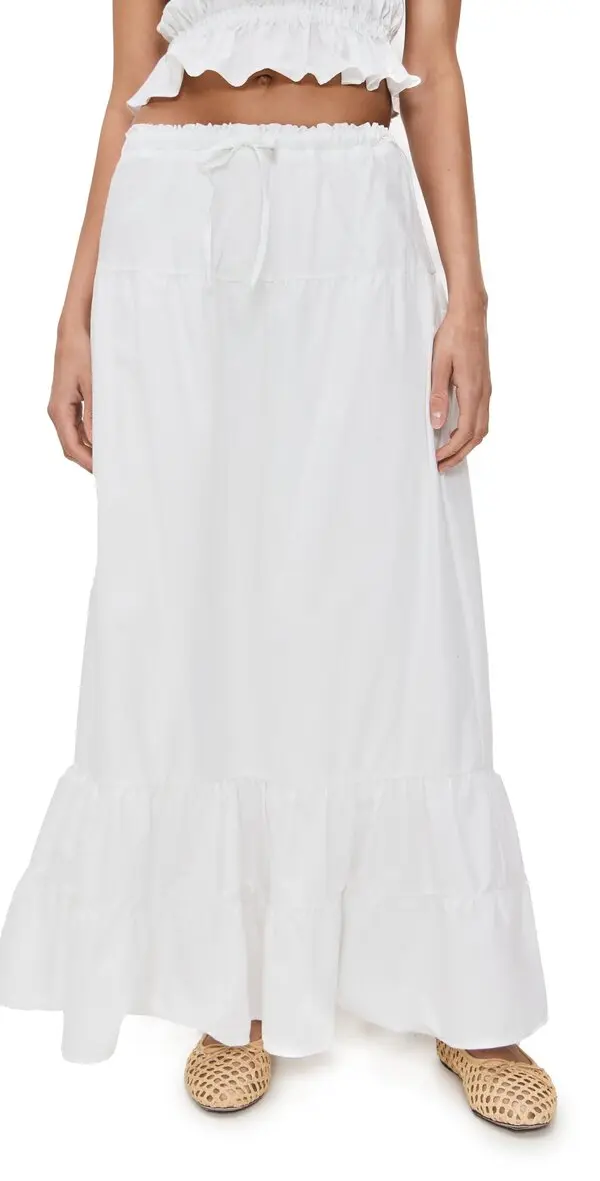 Peixoto Riley Maxi Skirt - White