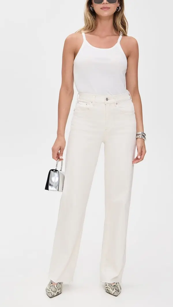 LE JEAN Column Jeans - Bone