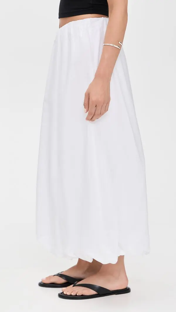 Enza Costa Poplin Bubble Skirt