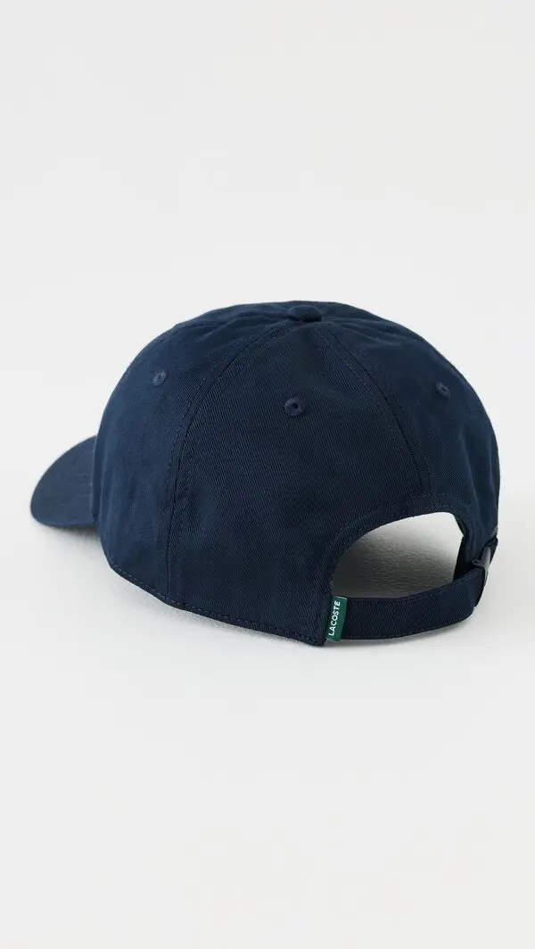Lacoste Cotton Twill Cap - Navy Blue