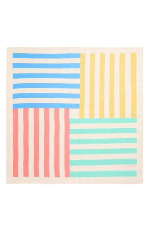Kurt Geiger Mixed Stripe Silk Bandana