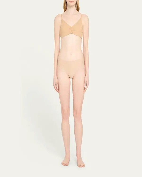 Commando Shirred Cotton Bralette