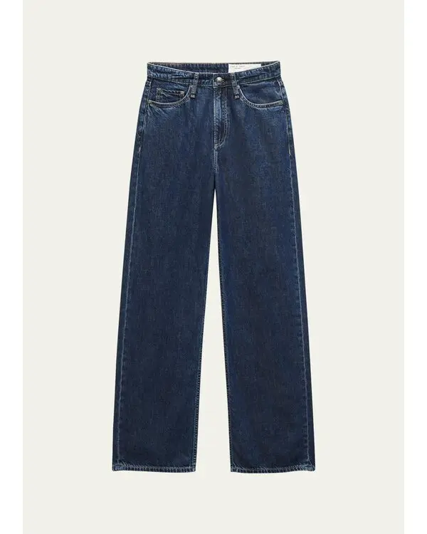 Rag & Bone Featherweight Logan Mid-rise Wide Jeans - Wellbrook
