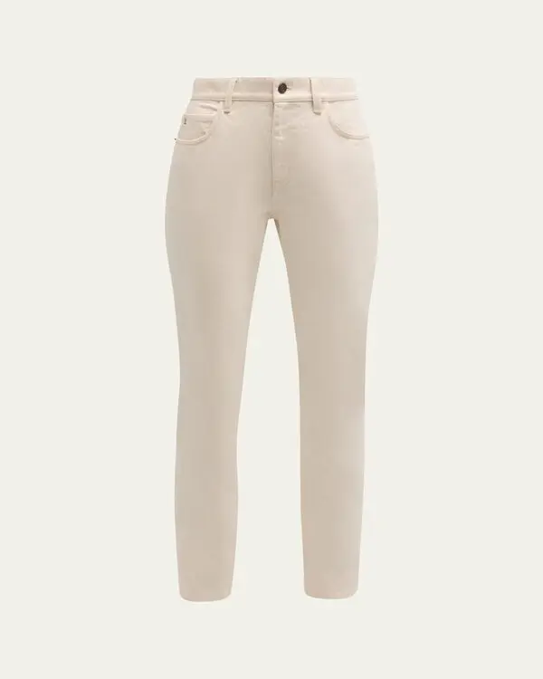 Lafayette 148 New York Cropped Straight-leg Jeans