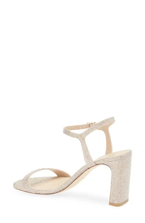 STUART WEITZMAN Babette 85 Ankle Strap Sandal - Poudre