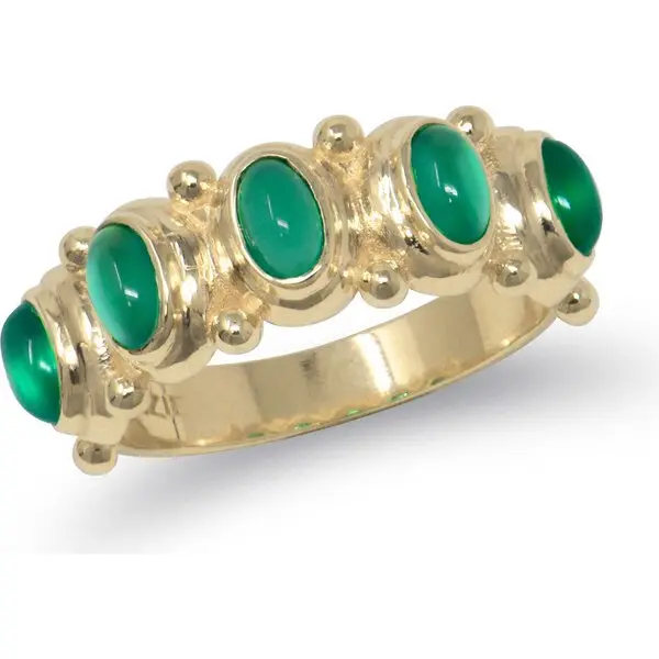 Anzie Méditerranée Eternity Band Ring - Green
