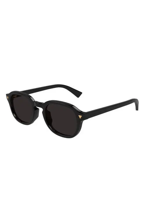 Bottega Veneta 49mm Round Frame Sunglasses