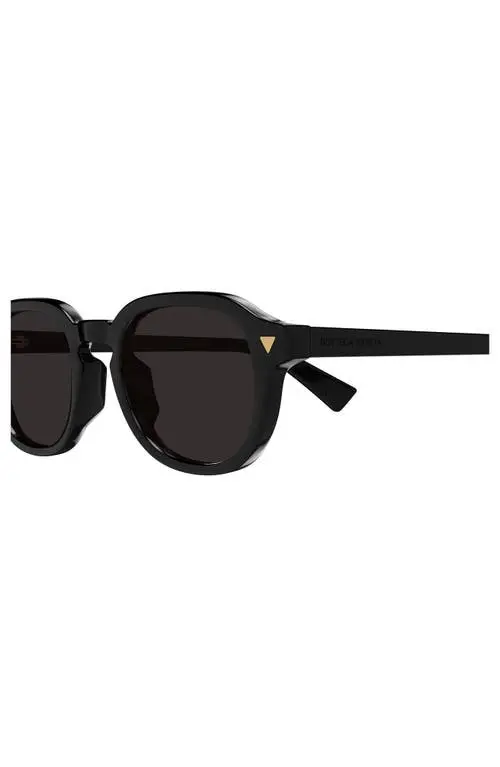 Bottega Veneta 49mm Round Frame Sunglasses