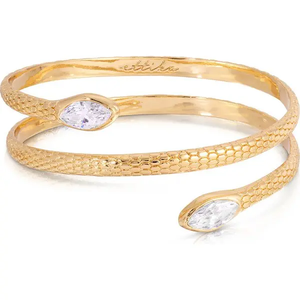 Ettika Serpent Wrap Cuff Bracelet - Gold
