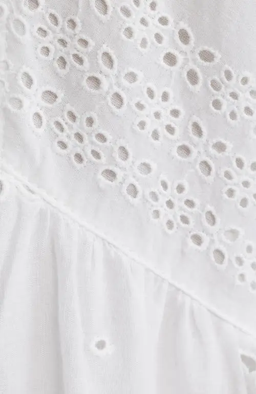 Madewell Eyelet Flutter-sleeve Minidress