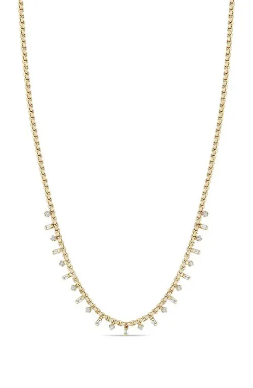 Zoe Chicco 14k Gold Diamond Chain Necklace - 14k Yellow Gold