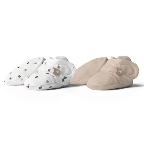 GOUMIKIDS Baby Boots - City Blocks Sandstone 2pk