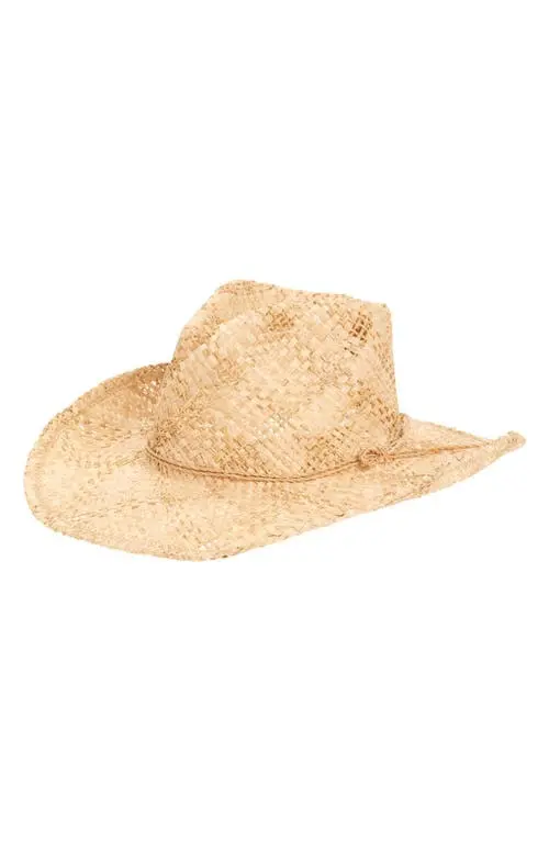 Lack Of Color Raffia Cowboy Hat - Natural