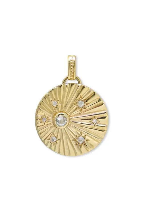 Anzie Celeste Ripple Pendant - Gold
