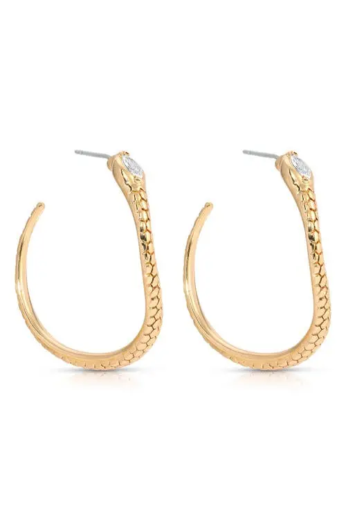 Ettika Serpent Hoop Earrings