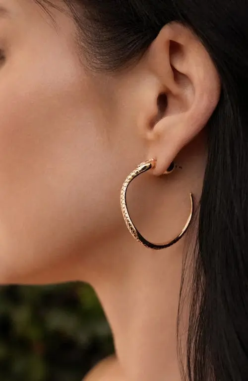 Ettika Serpent Hoop Earrings