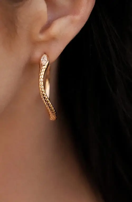 Ettika Serpent Hoop Earrings