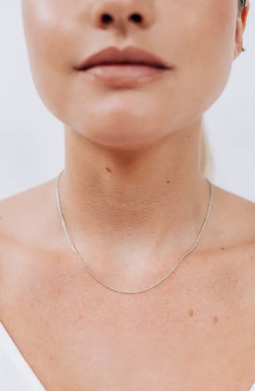 Anzie Cable Chain Necklace - Silver