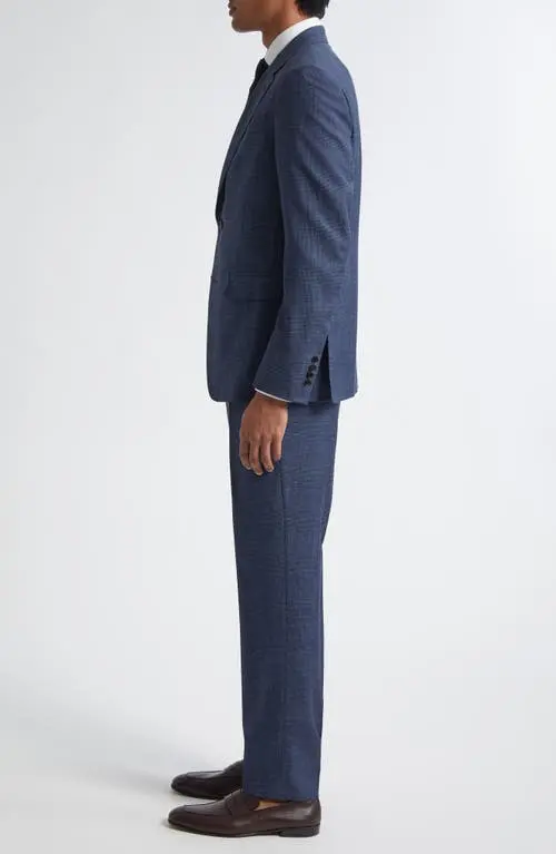 Zegna Crossover Prince Of Wales Check Wool - Blue Navy Check