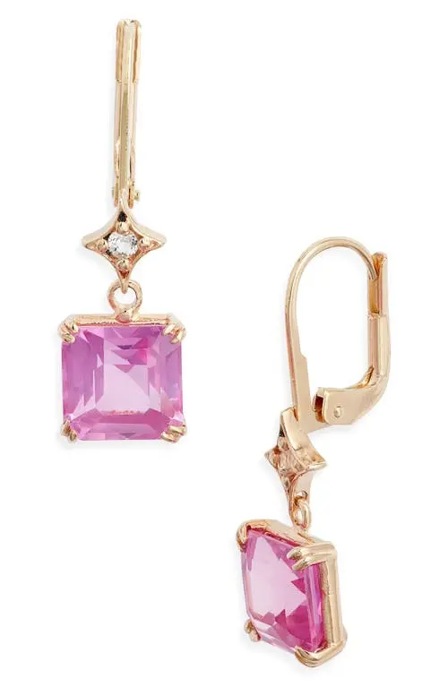 Anzie Jac + Jo Greta Drop Earrings - Pink