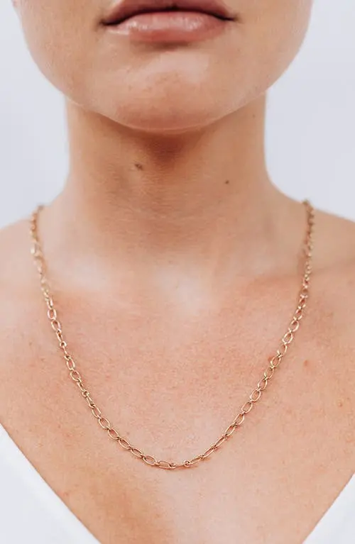 Anzie Rectangle Link Chain Necklace