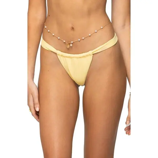 EDIKTED Anais Bikini Bottom - Yellow