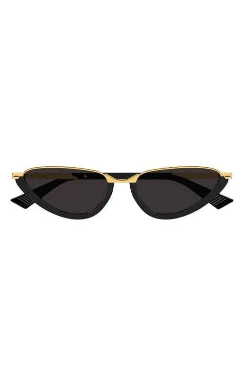 Bottega Veneta 56mm Cat Eye Sunglasses - Black