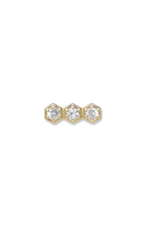 Anzie Jac + Jo Mini Bolt Single Stud Earring - Gold
