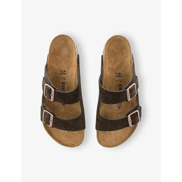 BIRKENSTOCK Arizona Two-strap Suede Sandals - Suede Mocca