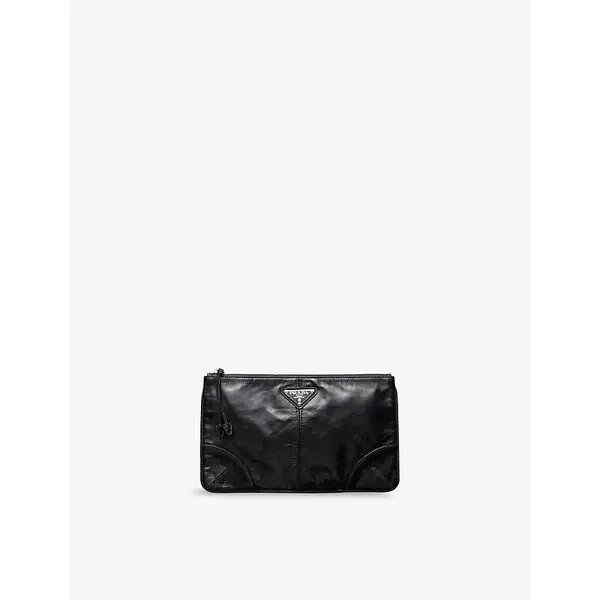 Prada Leather Pouch - Black