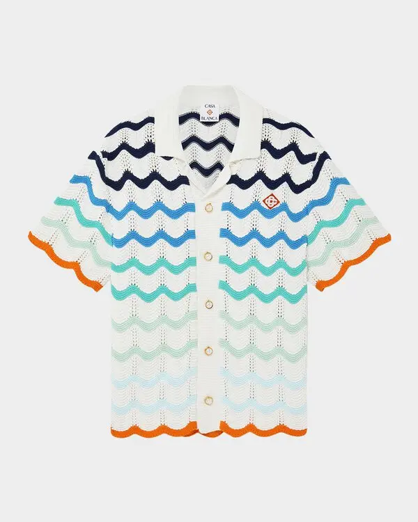 Casablanca Apos;s Gradient Crochet Shirt