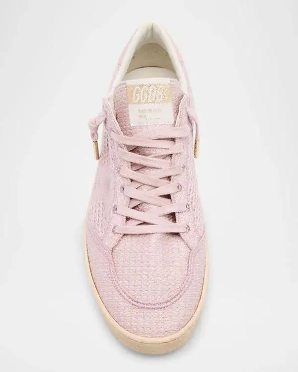 GOLDEN GOOSE Ball Star Embroidered Low-top Sneakers - Light Pink