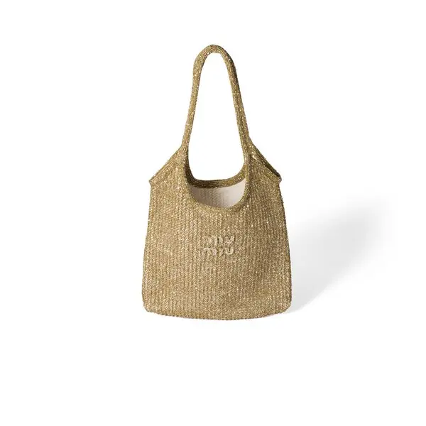 Miu Miu Sequin Mesh Bag - Tundra