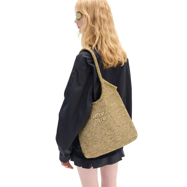 Miu Miu Sequin Mesh Bag - Tundra
