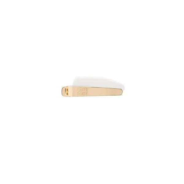 Miu Miu Metal Hair Clip - Gold