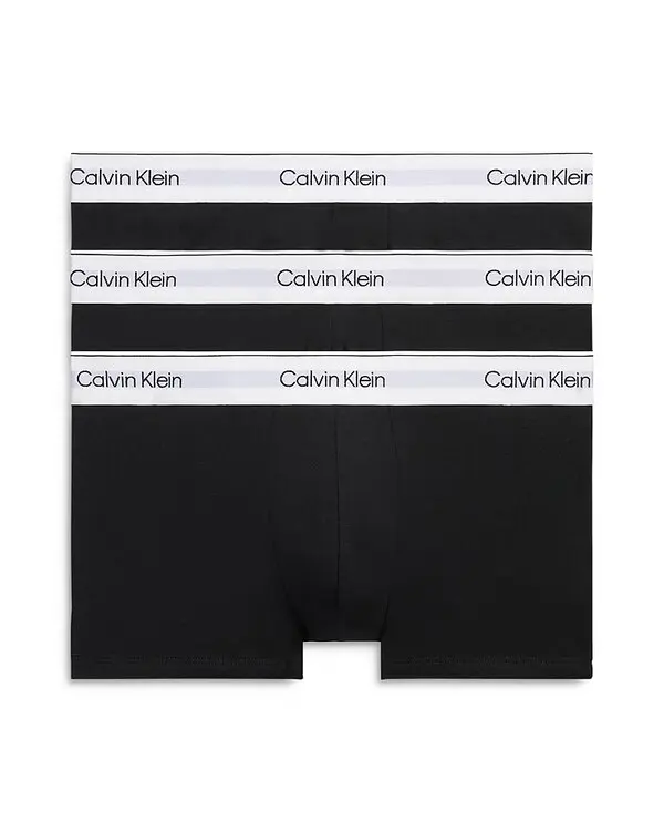 Calvin Klein Low Rise Trunks, Pack Of 3 - Black