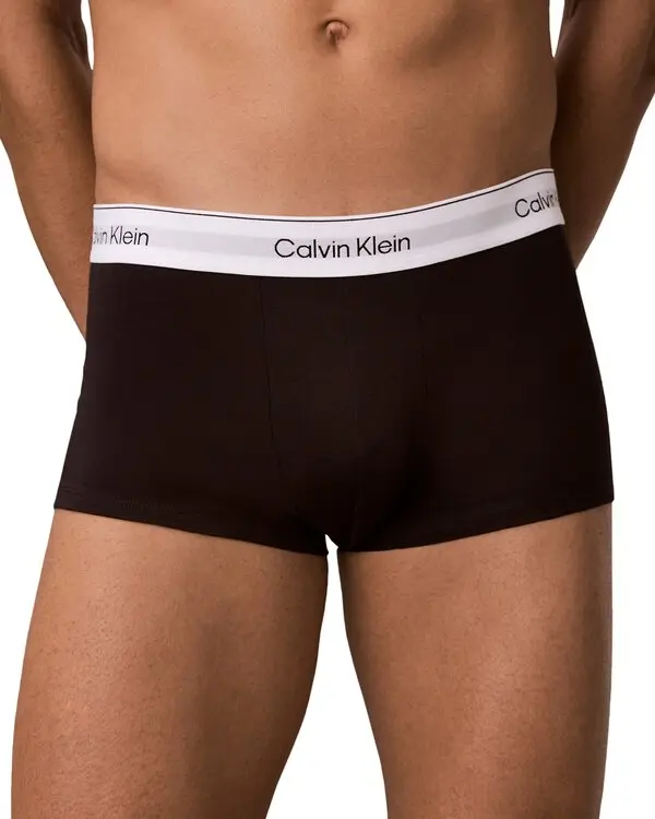 Calvin Klein Low Rise Trunks, Pack Of 3 - Black/white