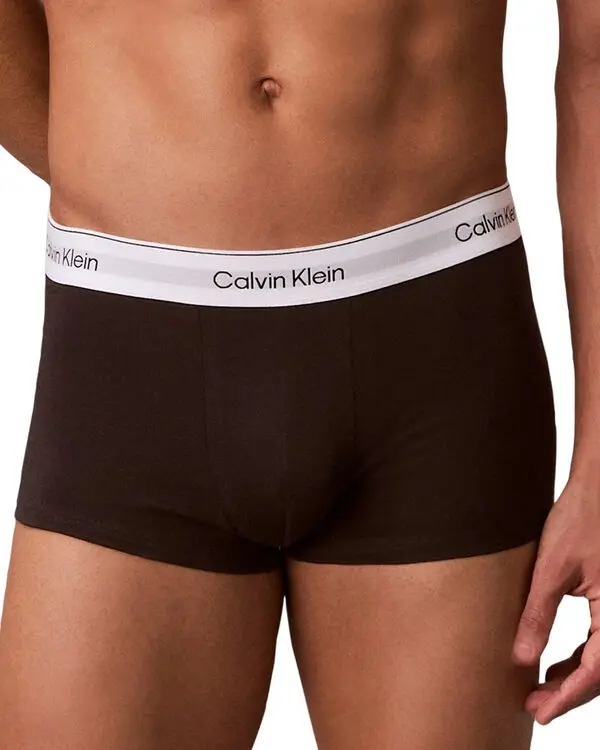 Calvin Klein Low Rise Trunks, Pack Of 3 - Black/white