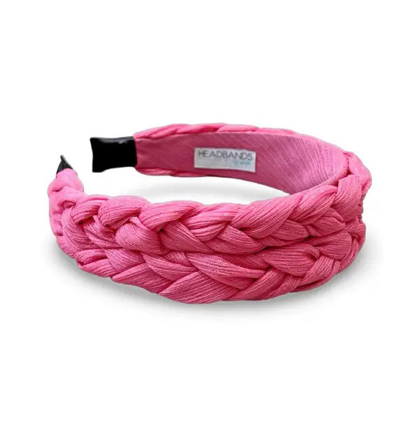 HEADBANDS OF HOPE Blushing Braid Headband - Hot Pink